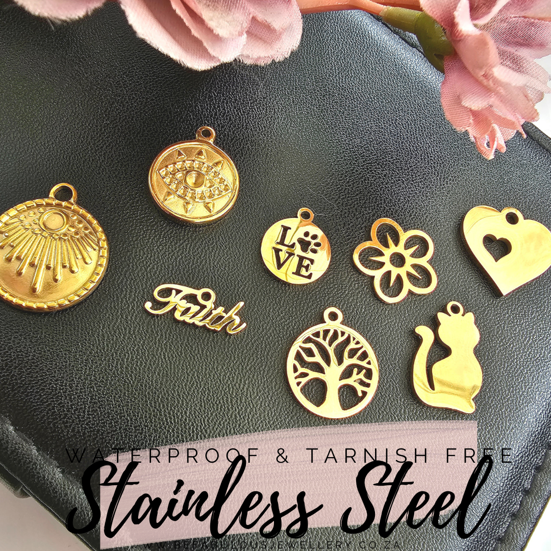 18k Gold Plated Stainless Steel Charms – Be Fabulous Jewellery