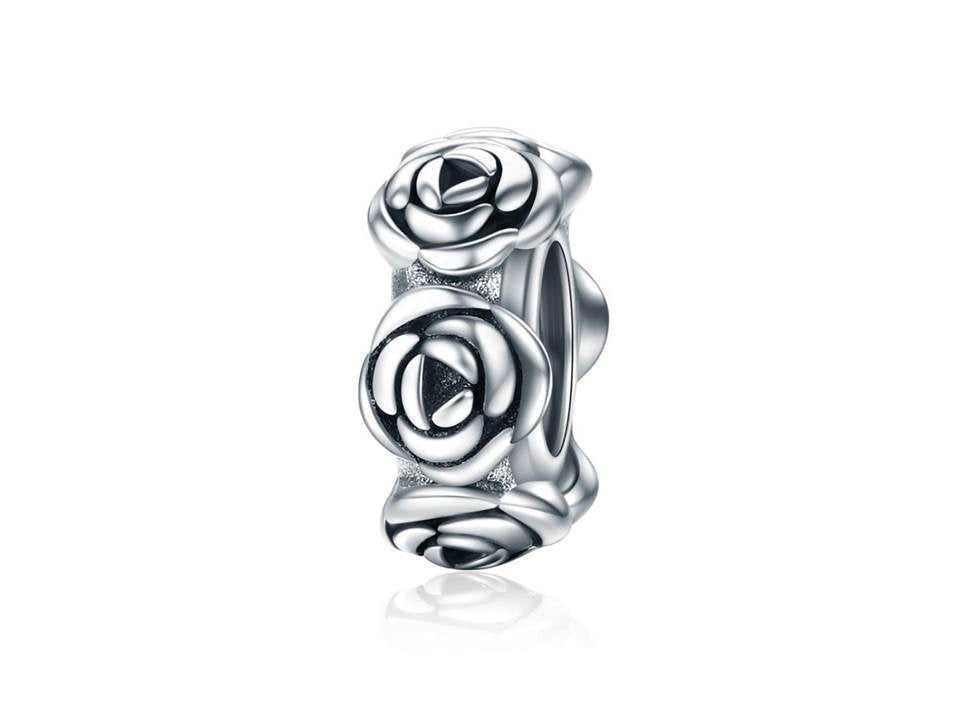 Pandora Compatible Rose Spacer/Stopper Charm – Be Fabulous Jewellery