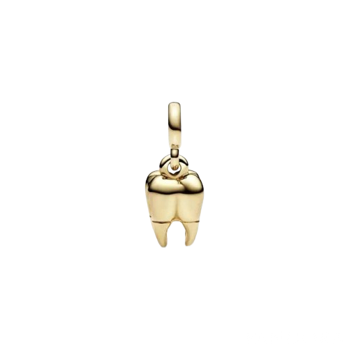 Pandora Essence Compatible Gold Tooth Charm – Be Fabulous Jewellery
