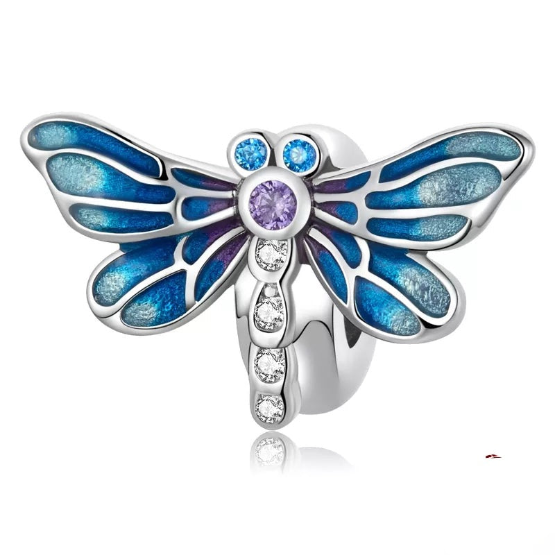 Pandora Compatible Blue Dragonfly Stopper Charm – Be Fabulous Jewellery